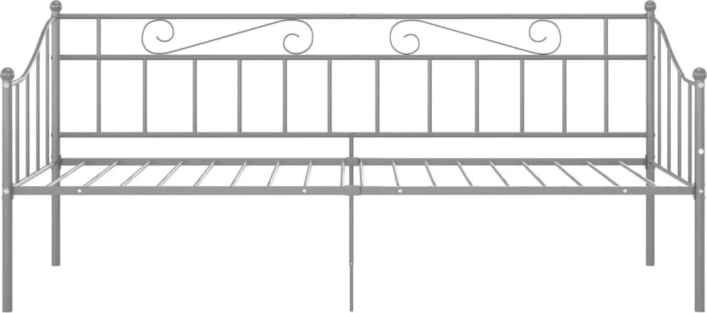 vidaXL Rám postele/pohovky kovový 90 x 200 cm [324773] Barva: Černá