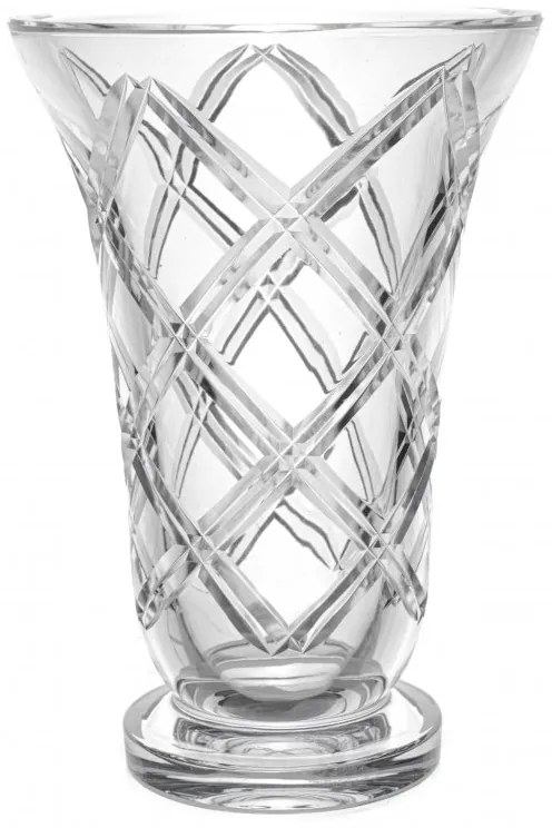 Křišťálová váza, BORDER, Gold Crystal, 25,5 cm