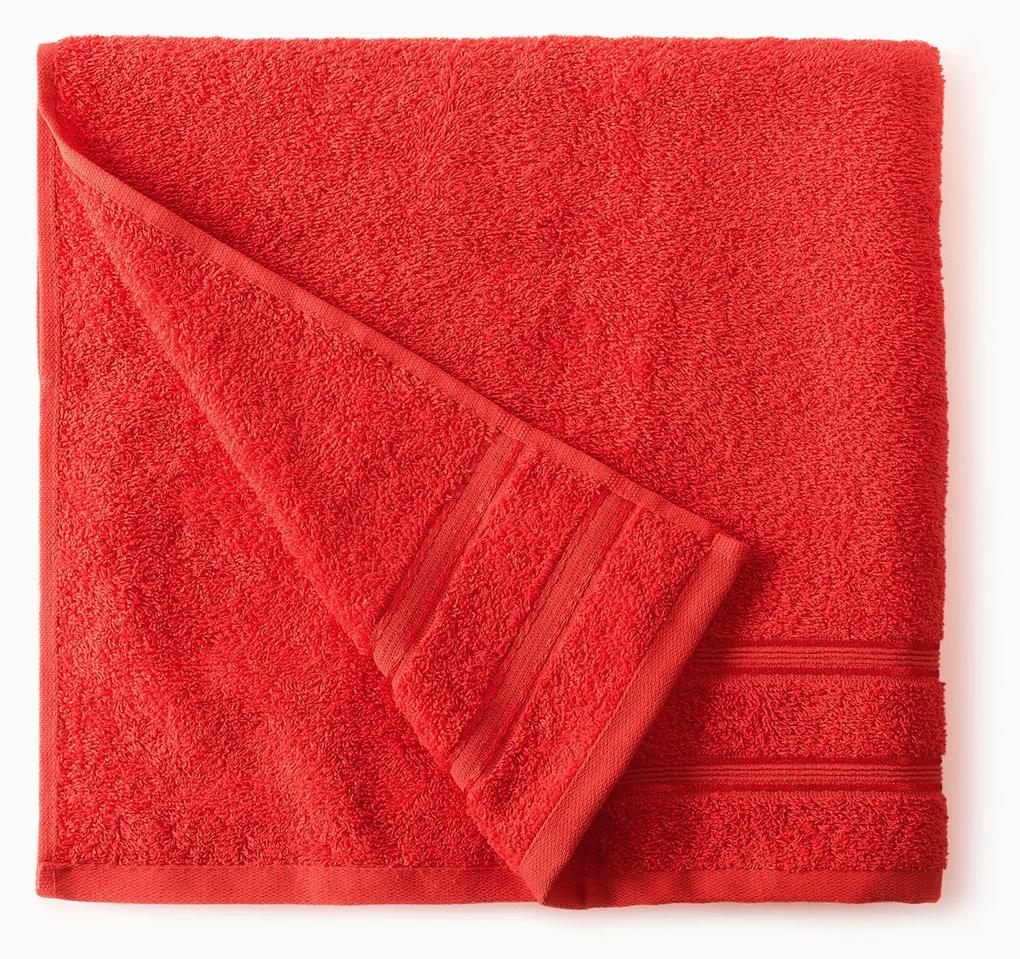 Goldea froté ručník / osuška nela - červený 70 x 140 cm