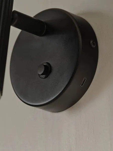 Nordlux - Nástěnné bodové svítidlo VICO 1xGU10/5W/230V černá