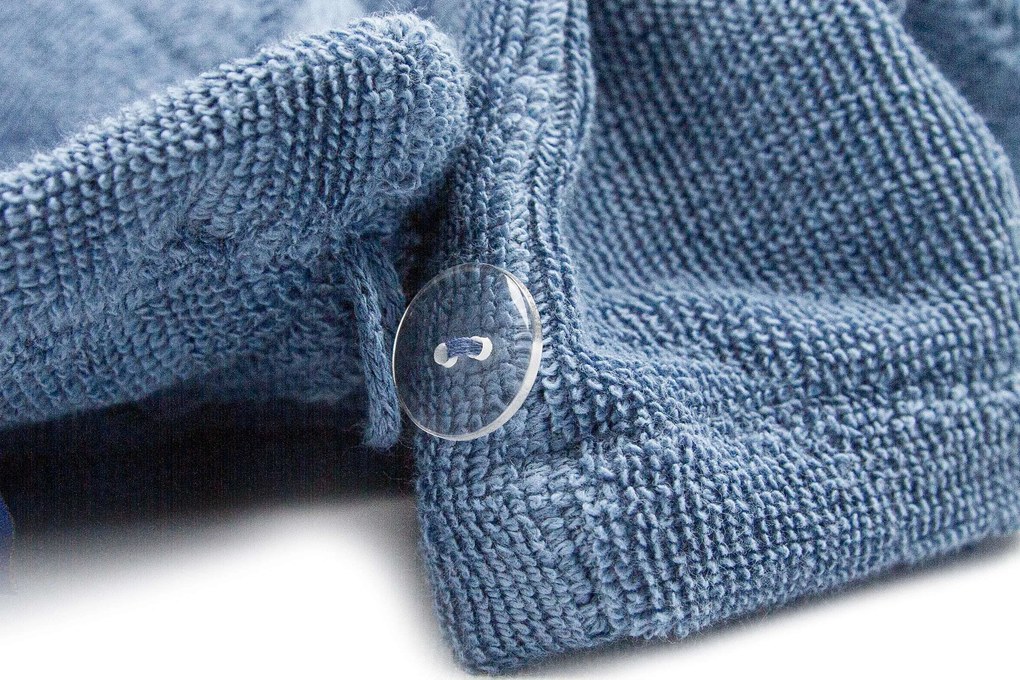 Bavlněný froté turban do sauny a wellness Comfort tmavě modrý
