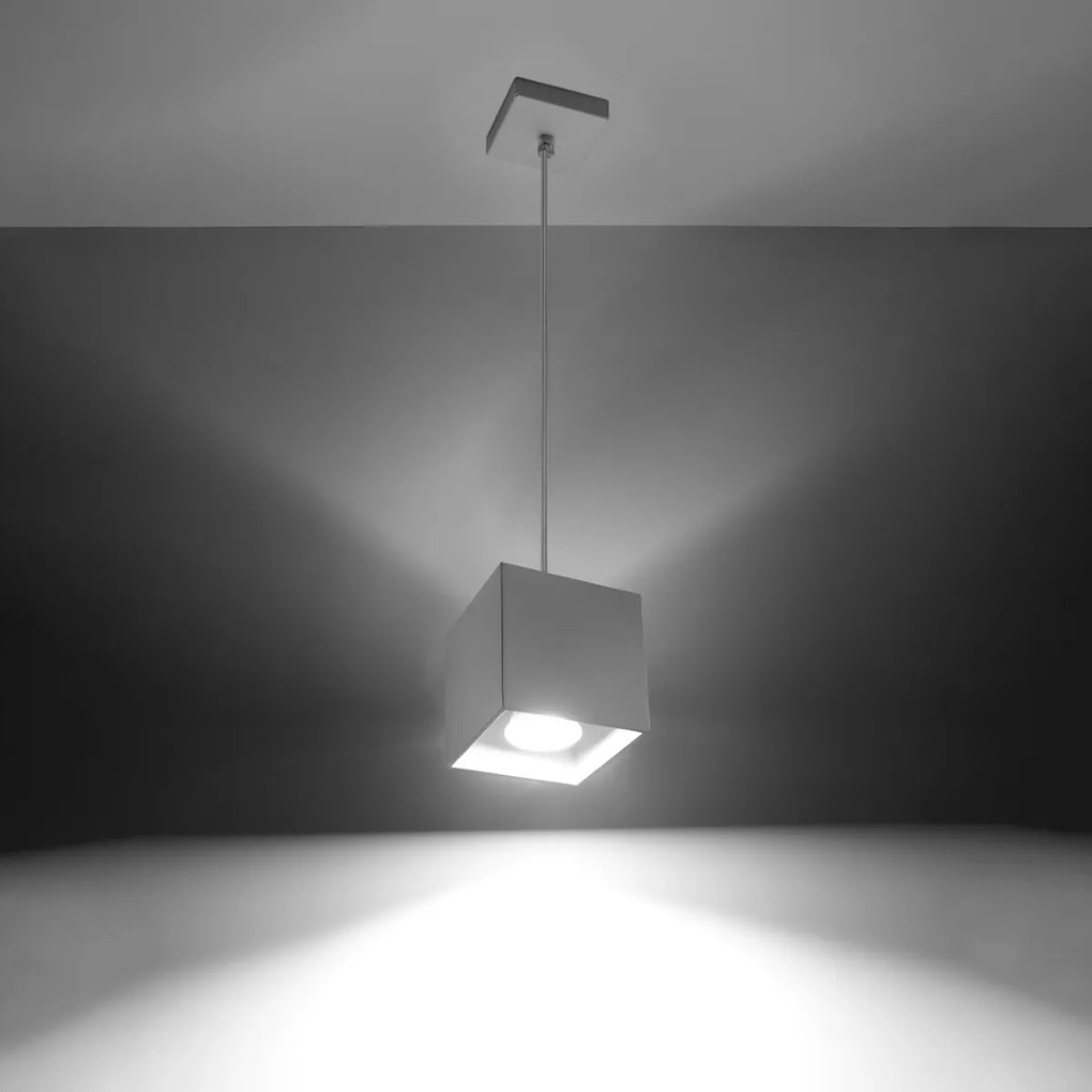 Sollux Lighting Závěsné svítidlo QUAD 1 bílé