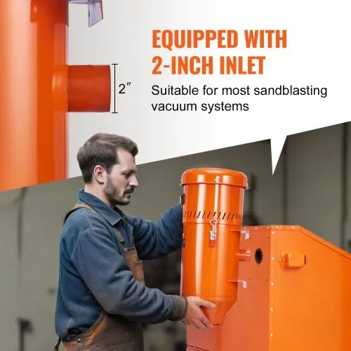 Dust Collection System: 1450 W Dust Collector Media Reclaimer s kapacitou 6,8 l