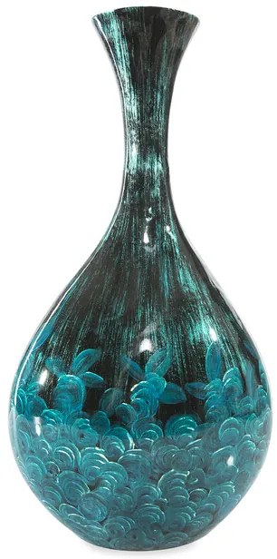 GALA dekorativní váza zelená 29x17x57 cm Mybesthome