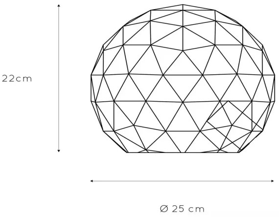 Lucide 21509/25/30 - Stolní lampa OTONA 1xE27/25W/230V černá