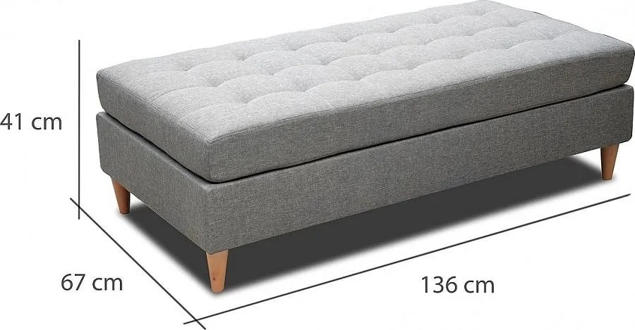 Casarredo - Komfort nábytek Rohová sedačka a taburet FELICIA výběr látek SK3 | potah: terra 59