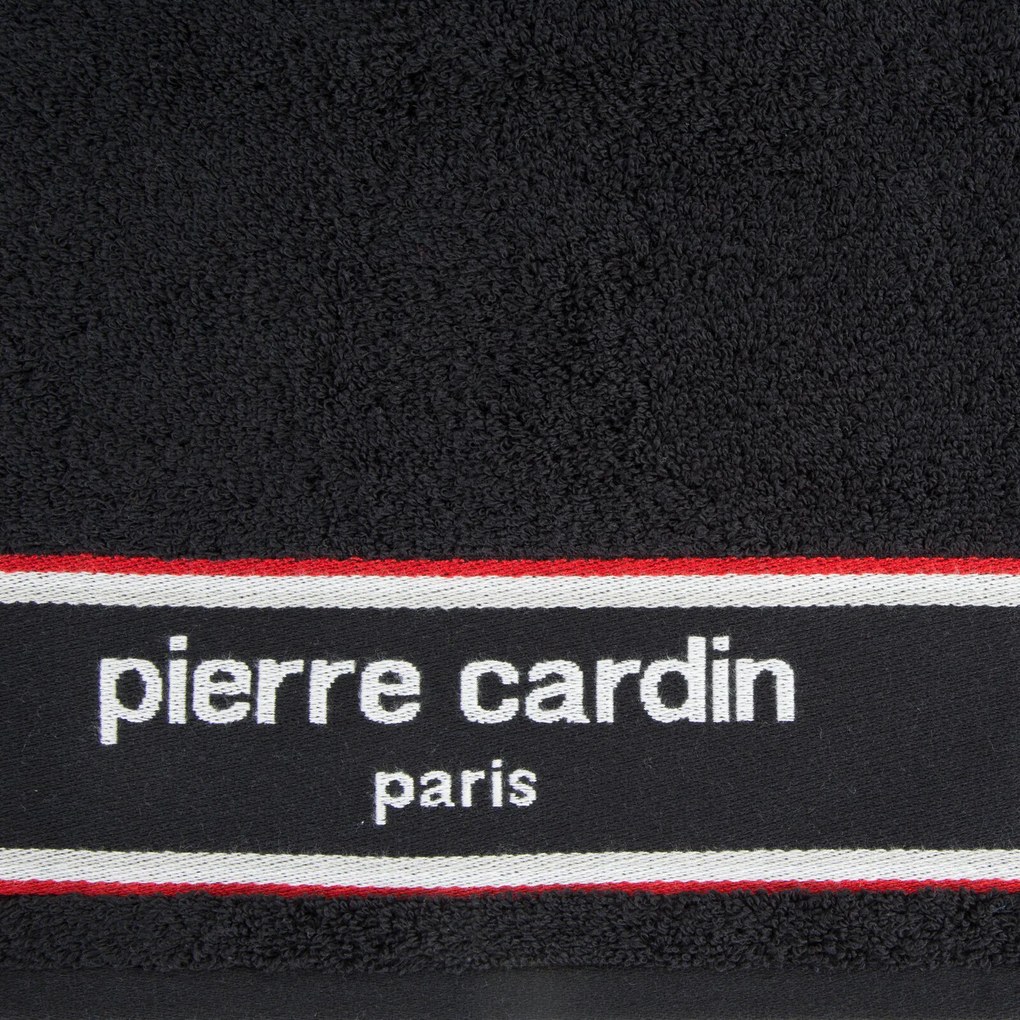 BAVLNĚNÝ RUČNÍK PIERRE CARDIN KARL 50X90 CM ČERNÁ