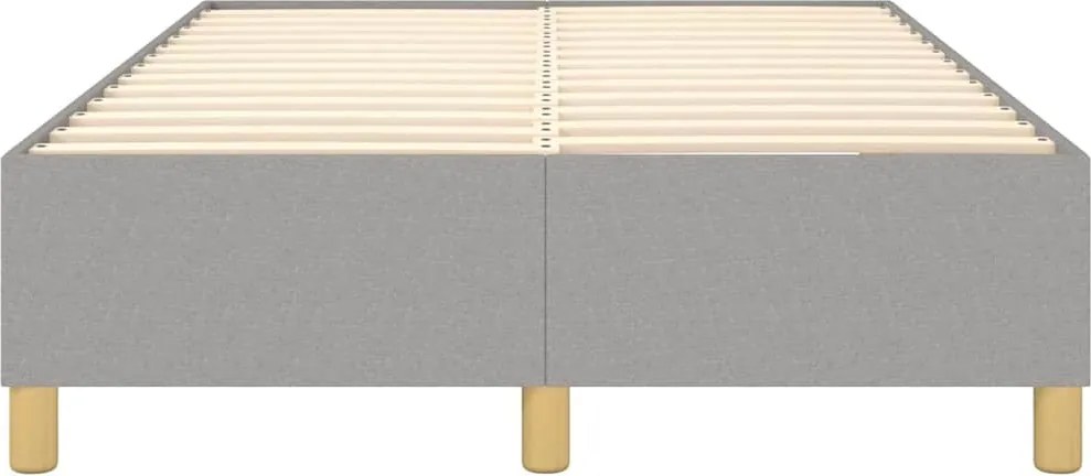 Rám postele s boxspringem světle šedá 120 x 200 cm textil 3120945