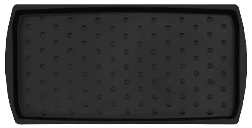 Černý plastový odkapávač na boty FLOMA Soho - 38 x 75 x 3 cm