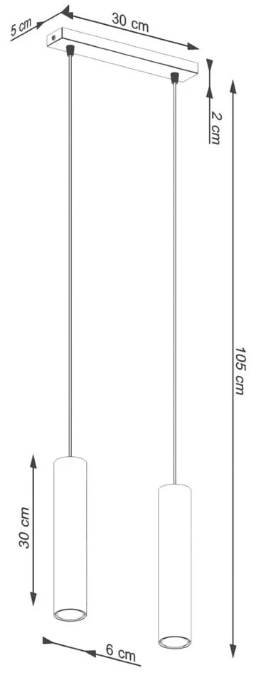 Krémové závěsné svítidlo Castro – Sollux