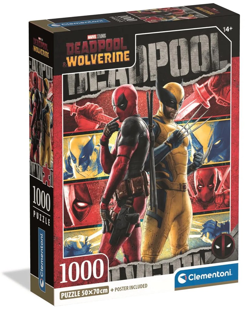 Clementoni - Puzzle 1000 Marvel Deadpool