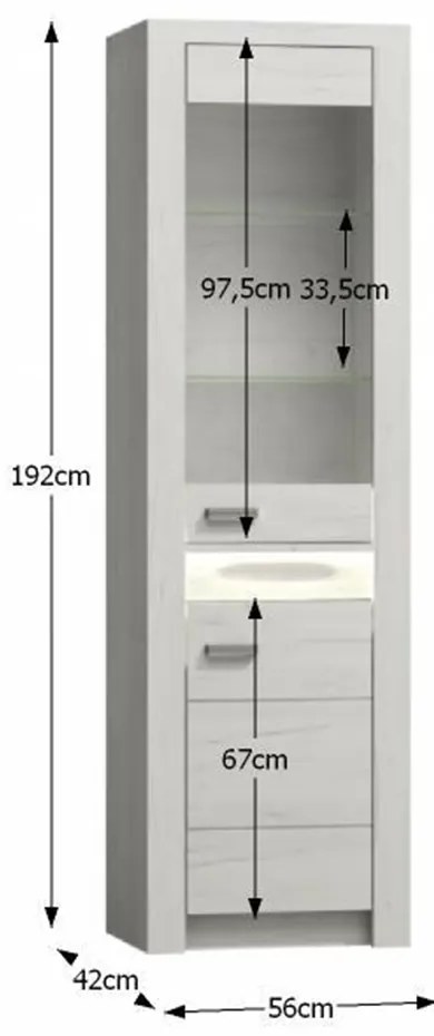 Kondela Vitrína, jasan bílý, INFINITY I-04