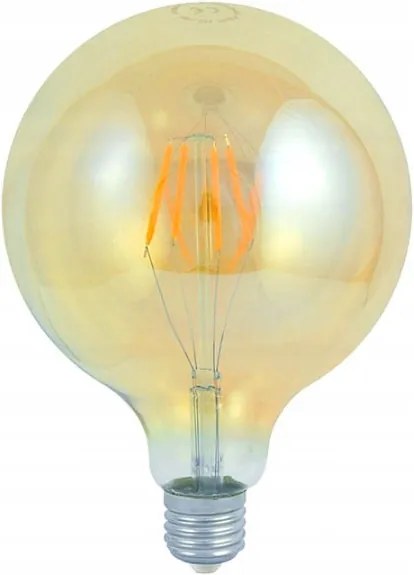 POLLUX LED žárovka G125 EDISON AMBER - E27 - 4W - 320Lm - teplá bílá - 2000K