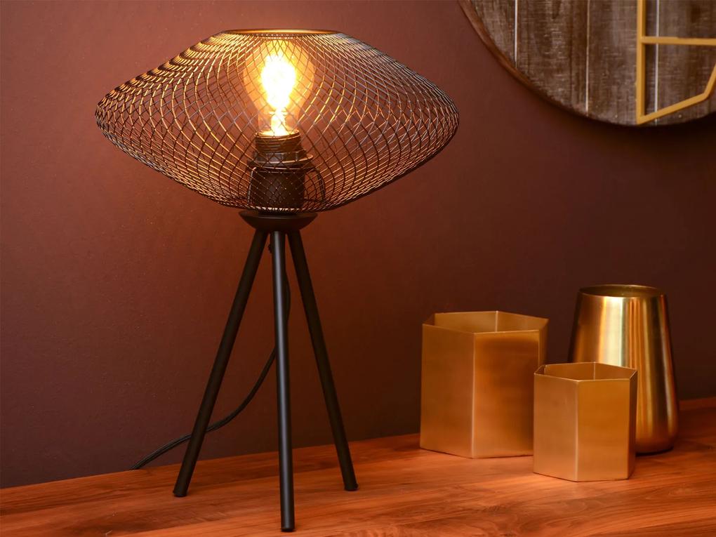Lucide 21523/01/30 stolní lampa Mesh černá, E27, 41cm
