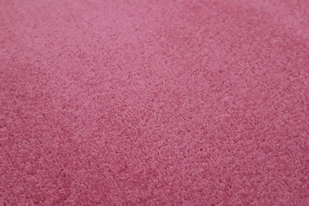 Vopi koberce Kusový koberec Eton růžový 11 kruh - 200x200 (průměr) kruh cm