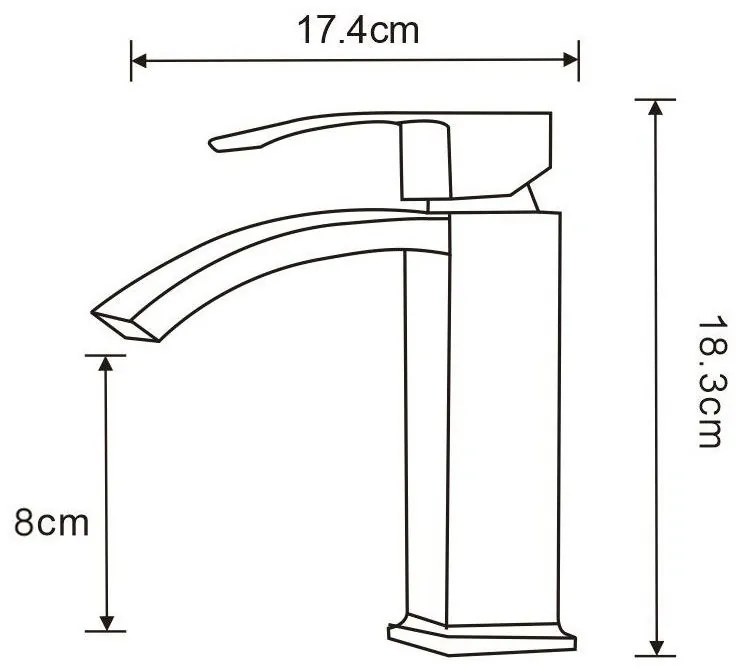 Mexen Libra, umyvadlová baterie, chrom, 745100-00