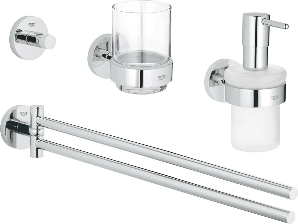 GROHE Sada doplňků do koupelny ESSENTIALS 4v1 (40846001)