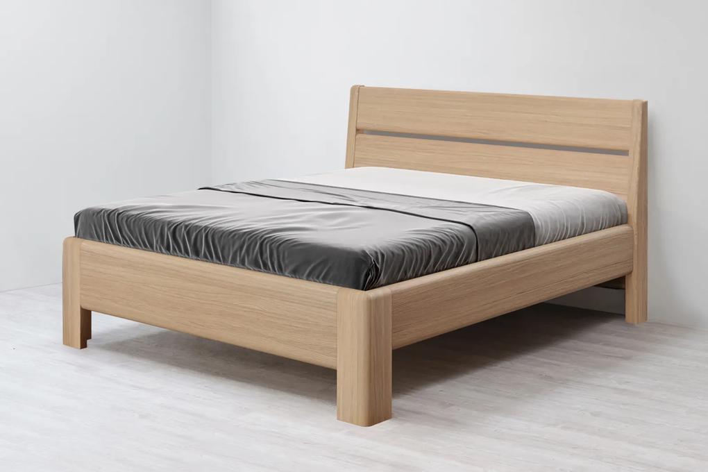 BMB Naomi Harmony postel - dub Moření: Olej bílý, Provedení: Dub cink, Rozměr: 180 x 200 cm