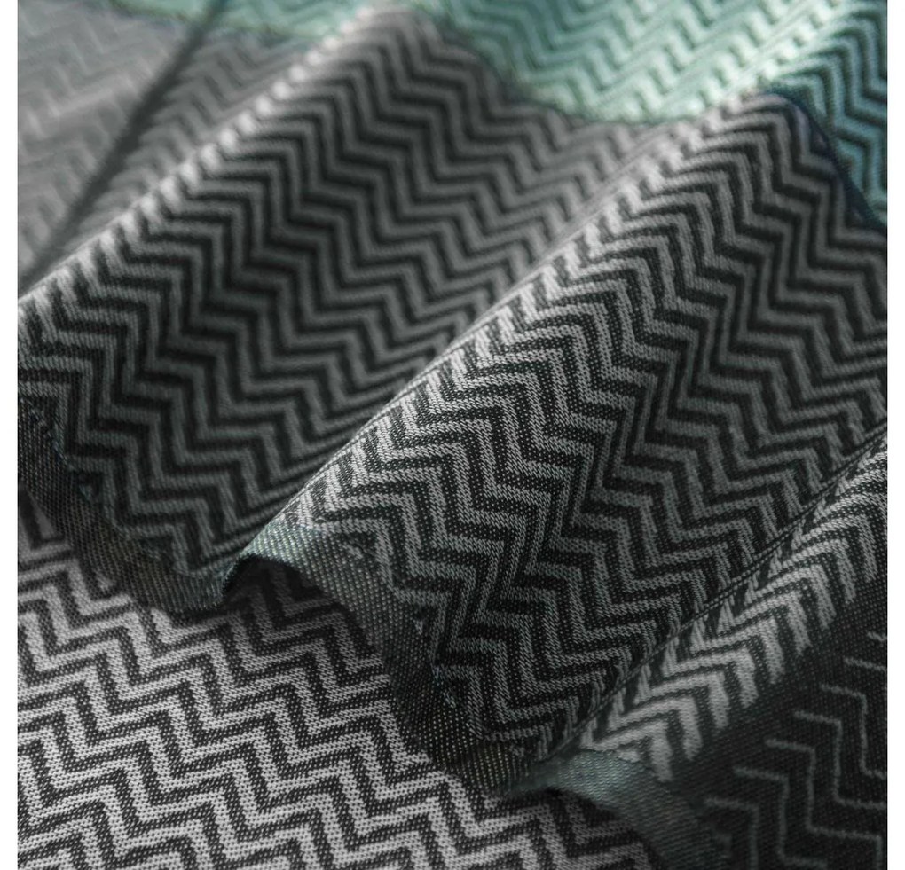 Kuchyňská utěrka 50x70 Pure tyrkysově šedá cikcak 9238/1 Zwoltex 23
