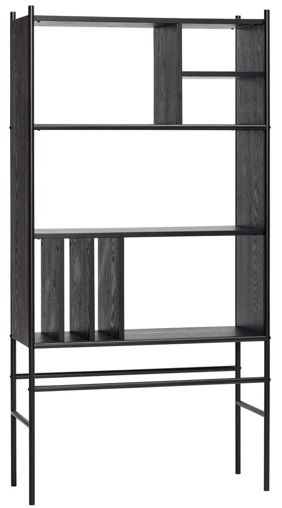 HÜBSCH Regál DIVIDE 160x79 cm černý 021217