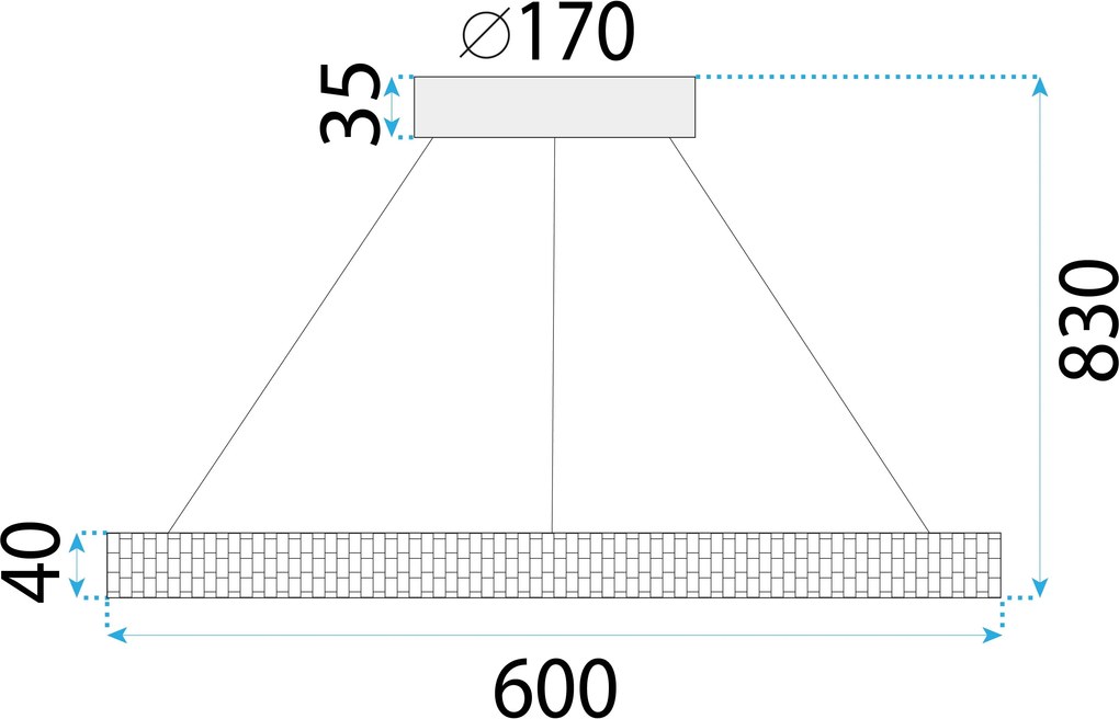 Toolight Toolight, LED stropní svítidlo 23W APP1511-CP, chromová, OSW-05472