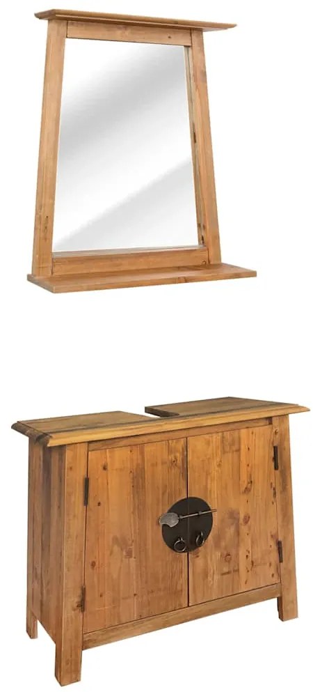 Koupelnová sestava masivní borové dřevo 246040