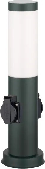 Brilagi -Venkovní lampa se 2 zásuv. SCHUKO NOVA 1xE27/15W/230V 40 cm IP44 antrac