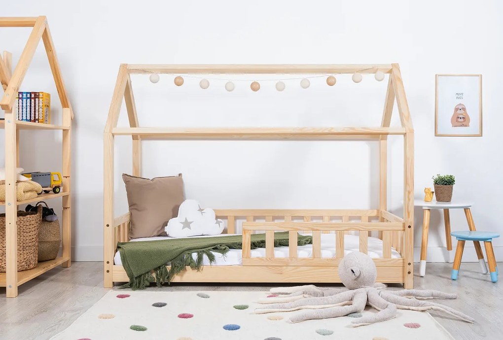 Ourbaby House bed Tea 200x90 cm přírodní