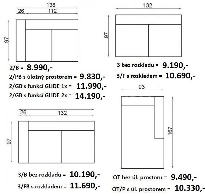 Sedací souprava VENNTO program