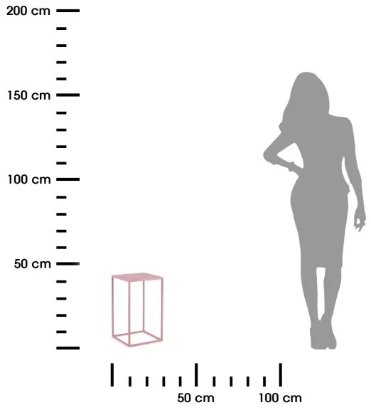Stojan na květiny 40x24 cm růžová
