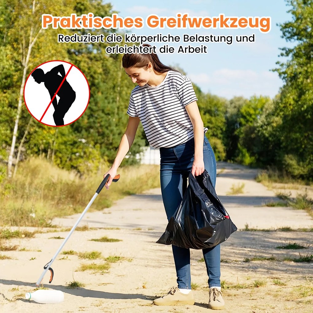Costway Sada 2 extra dlouhých 88 cm uchopovacích kleští, zahradního chapadla