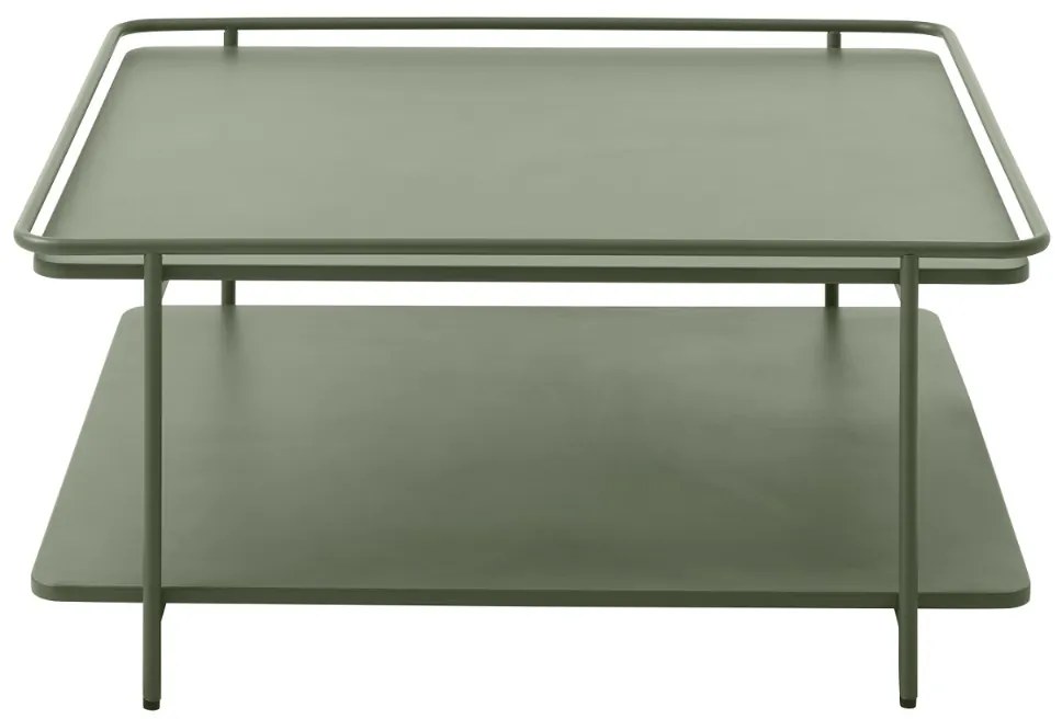 Designový konferenční stolek Harinder 75 cm olivovo-zelený