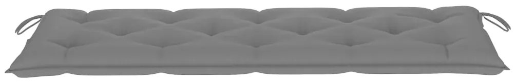 vidaXL Marketos Stohovatelná zahradní lavice s poduškou 159 cm masivní teak