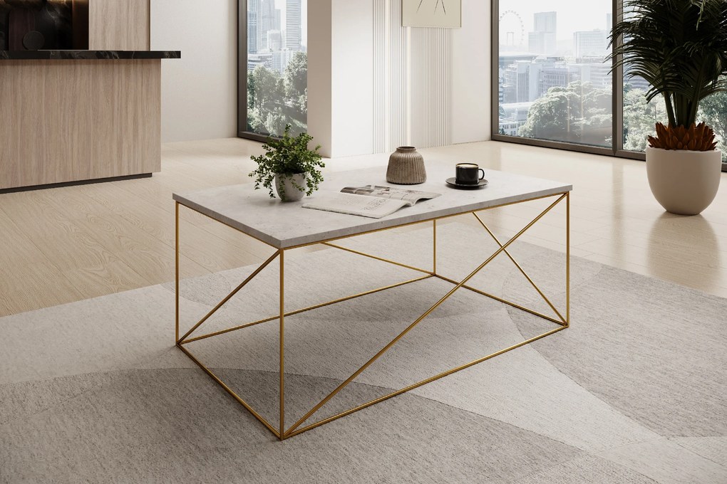 ADRK Furniture Konferenční stolek Dante CT-DAN-G-BE