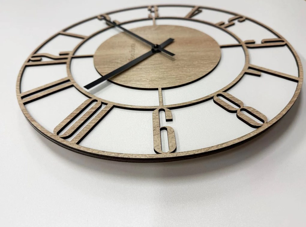 dřevo života Dřevěné hodiny ČAS Zvolte barvu dekoru: Wenge, Zvolte velikost hodin (cm): 50x50