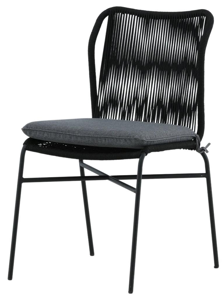 Jídelní židle Julian, 4ks, černá