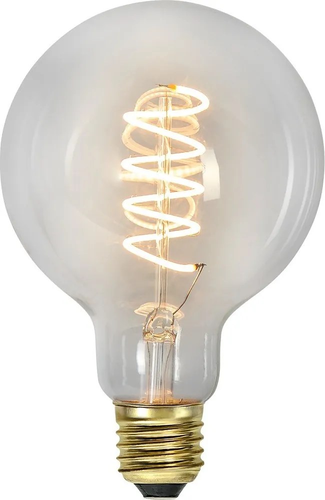 Teplá LED stmívatelná filamentová žárovka E27, 4 W Spiral Filament – Star Trading