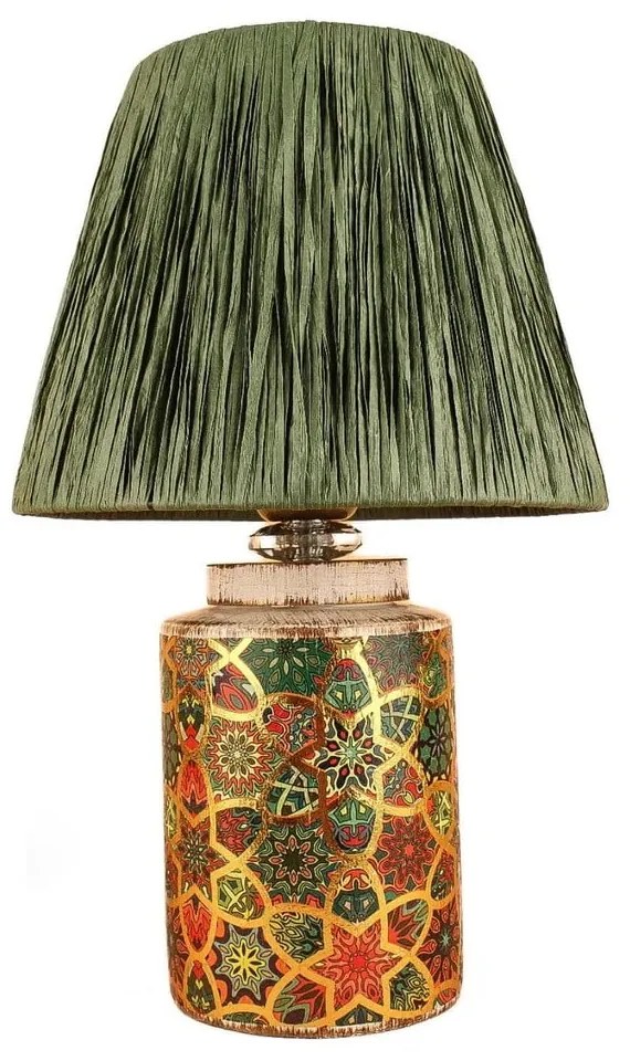 Zelená stolní lampa (výška 38 cm) Alev – Opviq lights