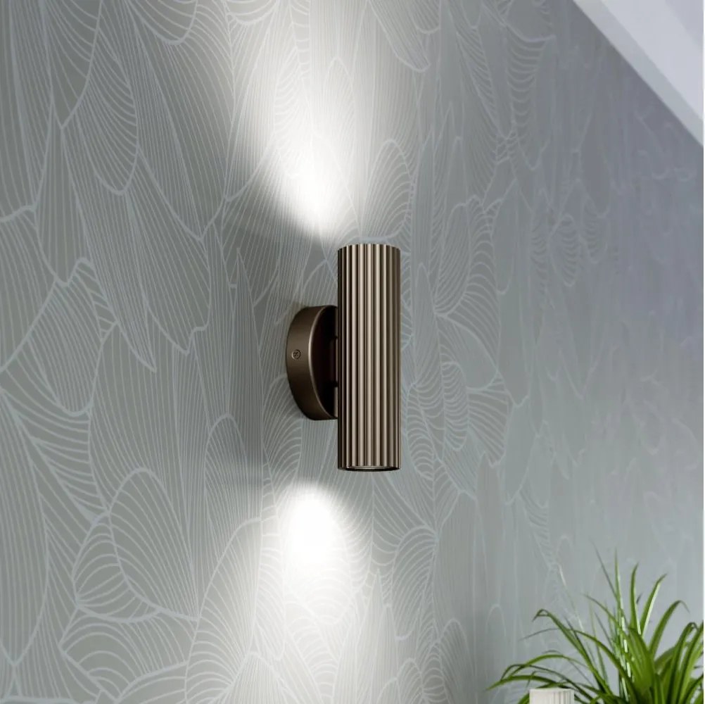 Eglo 902036 - Nástěnné svítidlo PORTILLO 2xGU10/5W/230V hnědá