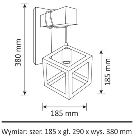 Nástěnné svítidlo SWEDEN 1xE27/20W/230V