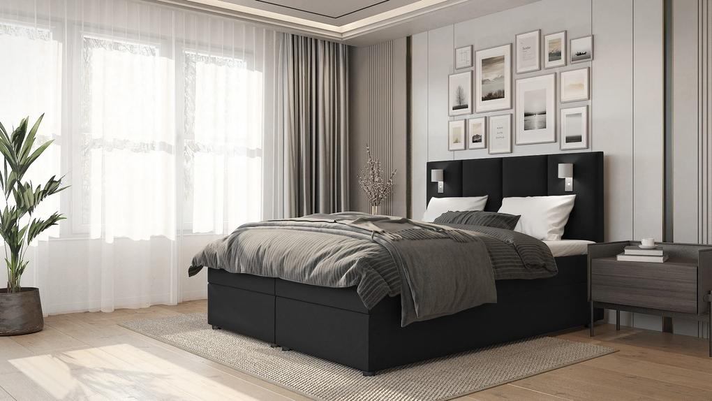SFAB Kontinentální čalouněná postel PARMA (160x200 cm) Barva látky: INARI 100