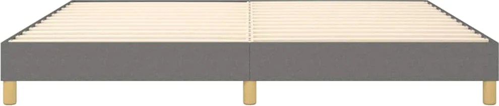 Rám postele s boxspringem tmavě šedý 200 x 200 cm textil 3120639