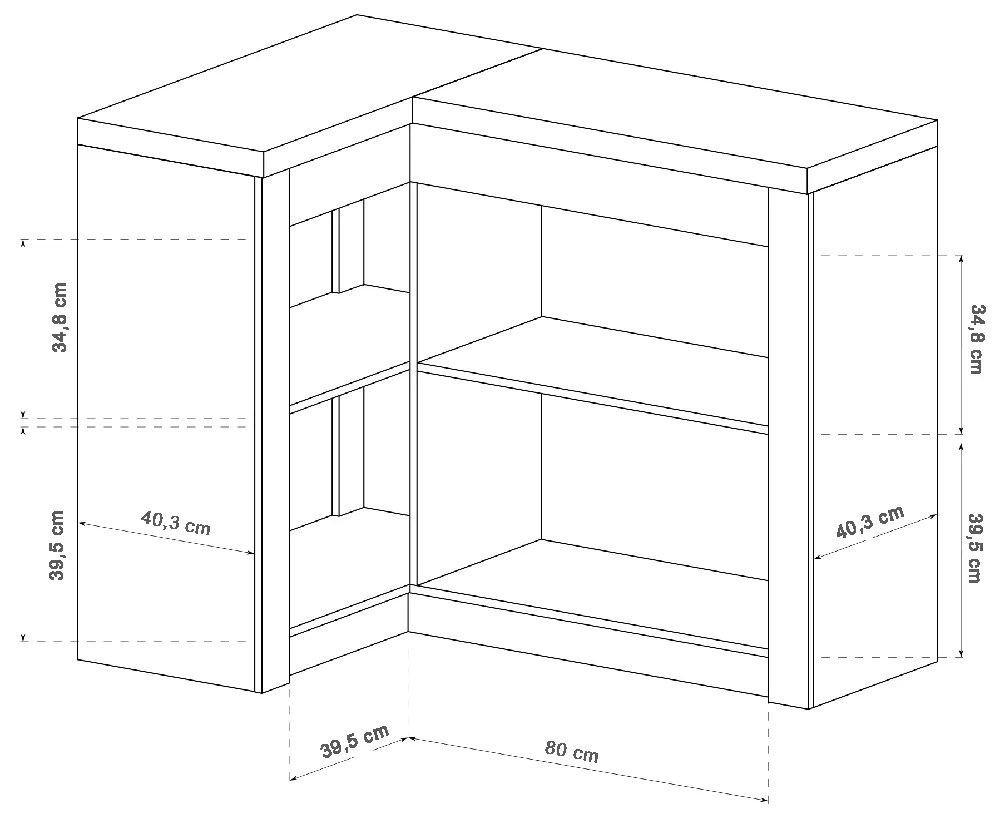 INDIANAPOLIS s | komoda I-15 O ROHOVÁ | 90x131 cm | jasan světlý