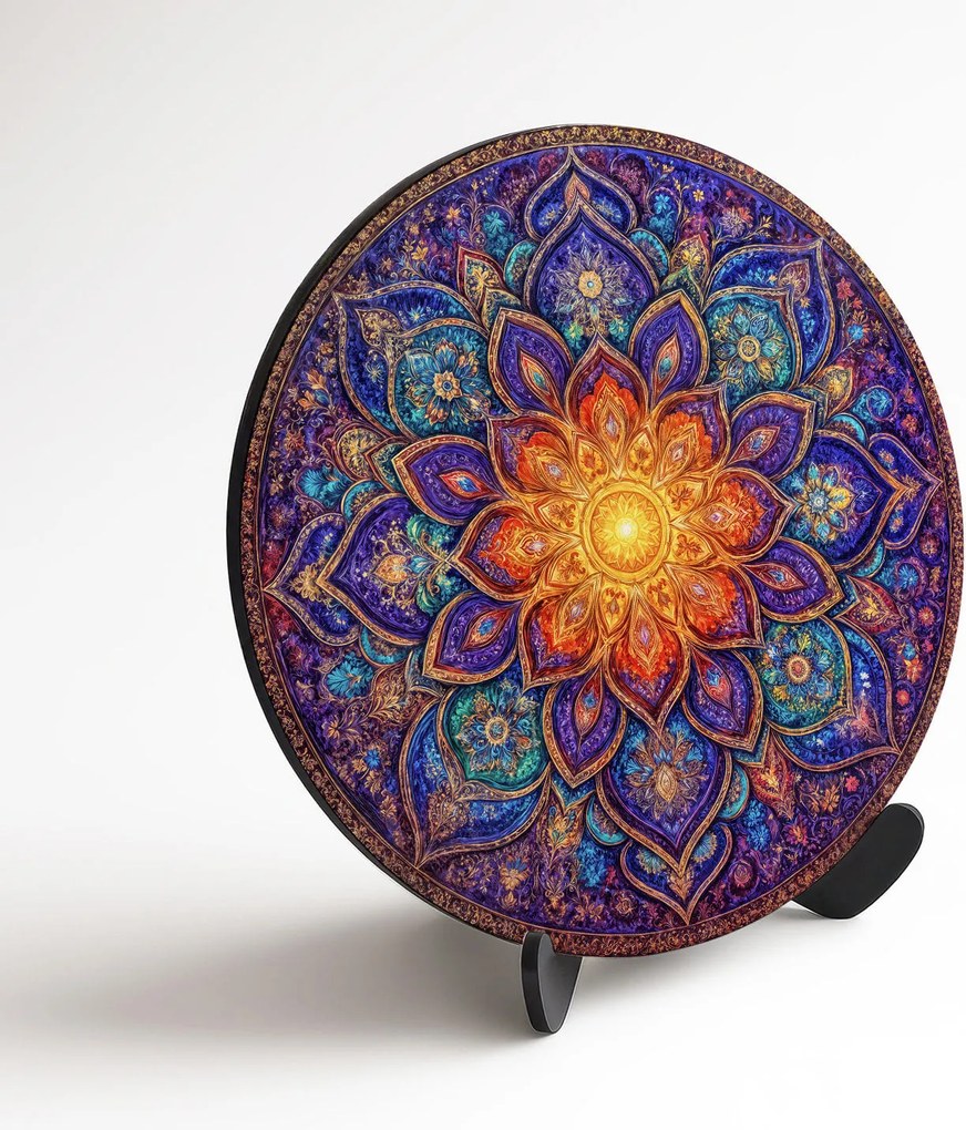 DUBLEZ | Dřevěný obraz - Mandala Magic | UV tisk, Premium
