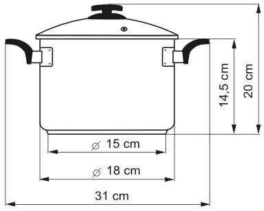 KOLIMAX - české nerezové nádobí Hrnec s poklicí KOLIMAX CERAMMAX PRO COMFORT - zelený, 18 cm, 3,0 l