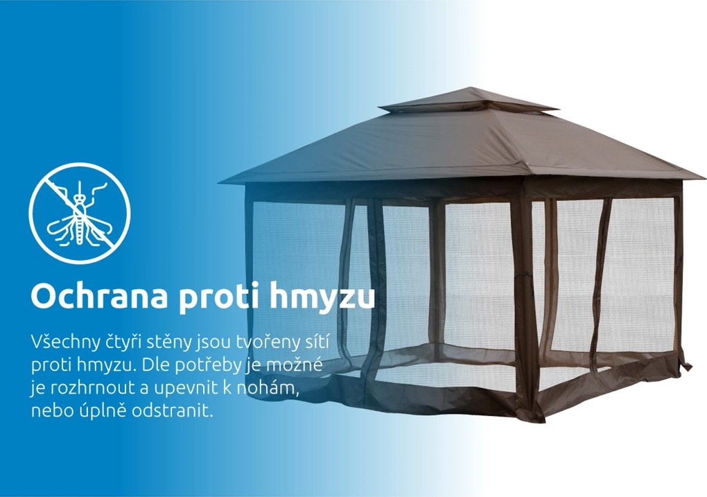 Marimex | Zahradní altán Marimex Vista 3x3 m (poškozený obal) | 109705721