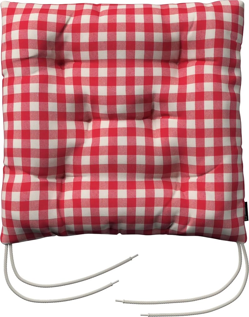 Sedák Honza barva červená látka vzorované