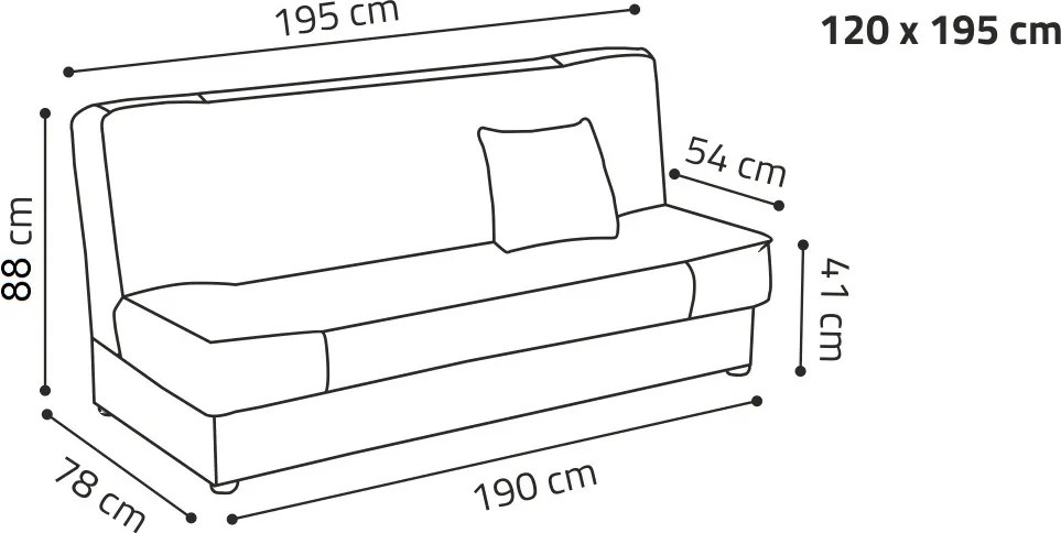 Pohovka Rallye šedá