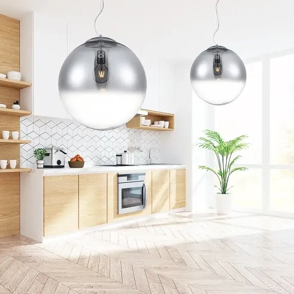 Designový lustr Iris 30 chrom