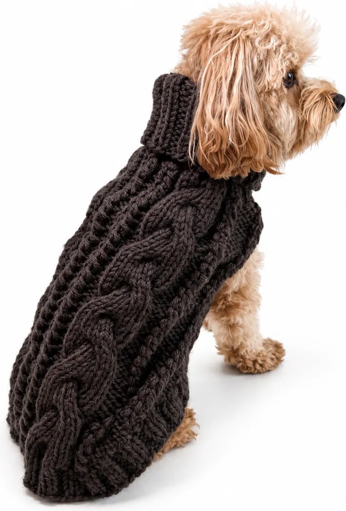 Pet Amour Amour svetr pro psy a kočky brown Velikost: 30